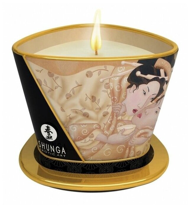 Свеча массажная Shunga Ванильный фетиш, 170 мл Shunga Свеча массажная Shunga Ванильный фетиш, 170 мл