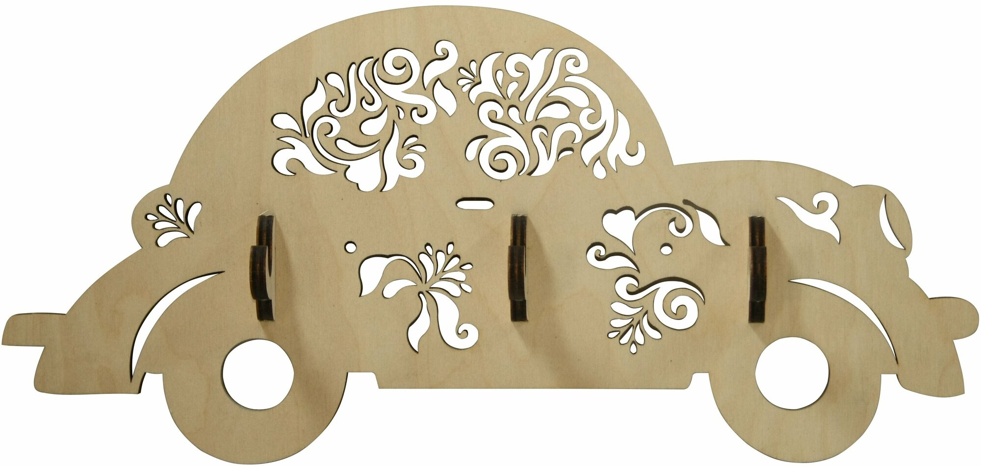 Деревянные заготовки / Добрый мастер деревянная заготовка для декупажа "Вешалка" 37,5*17,5см, толщина 6мм (1шт)