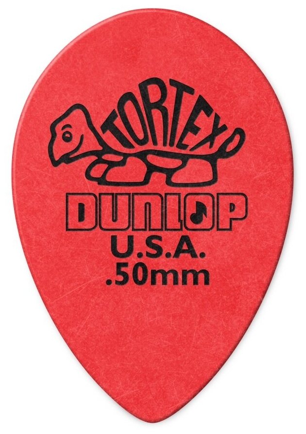 423R.50 Tortex Small Teardrop Медиаторы, 36шт, м/капля, толщина 0.50мм, Dunlop