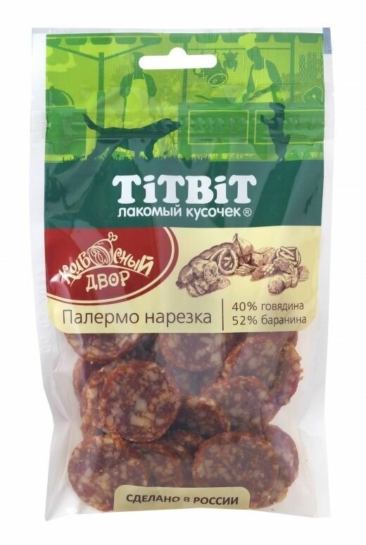 Титбит Колбасный двор нарезка Палермо 80 г