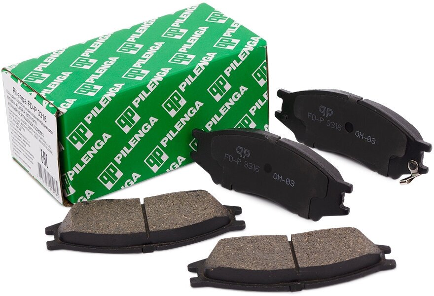 Колодки тормозные дисковые перед прав лев Pilenga FD-P 3316