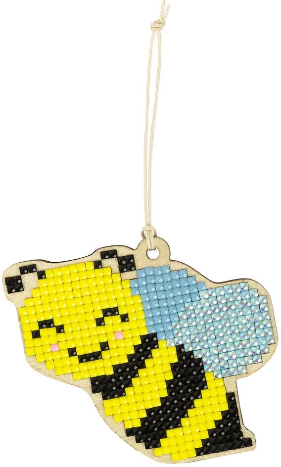 Фрея ALVP-011 кристальная алмазная мозаика подвеска Пчелка 7,5×7 см декоративное украшение