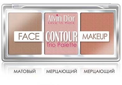 Alvin D'or, Палетка Face Contour Make Up, dark