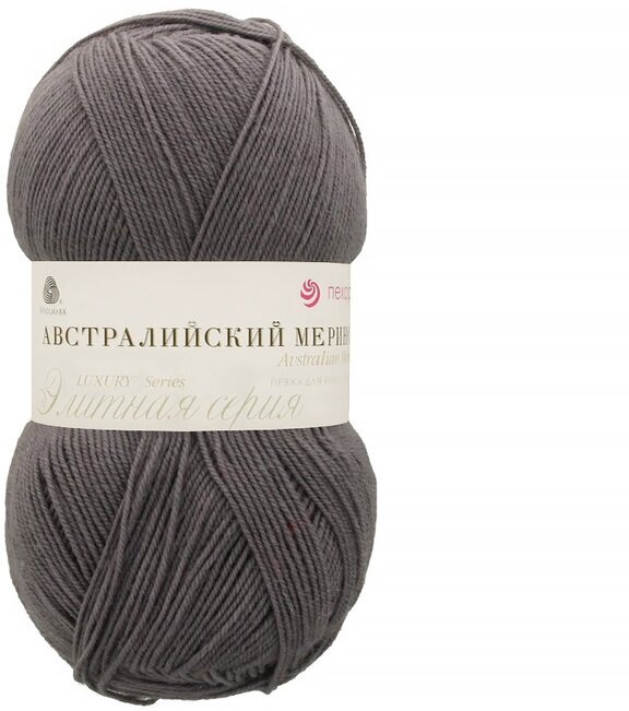 Пряжа Пехорская ПТ "Австралийский меринос" 5 шт. х 100 г 400 м +- 24 м №393 св. маренго