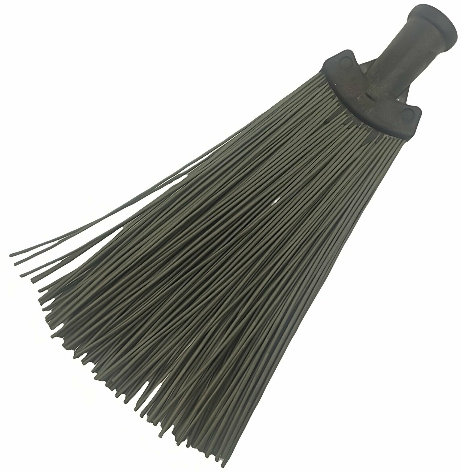 Метла веерная из полипропилена, повышенная износостойкость, упругость, не подвержена ломкости, для комфортной уборки листьев и мелкого мусора во дворе