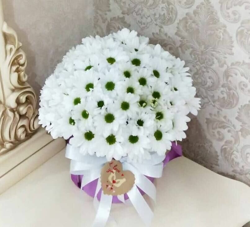 Ромашки / Букет в коробке, 15 шт.