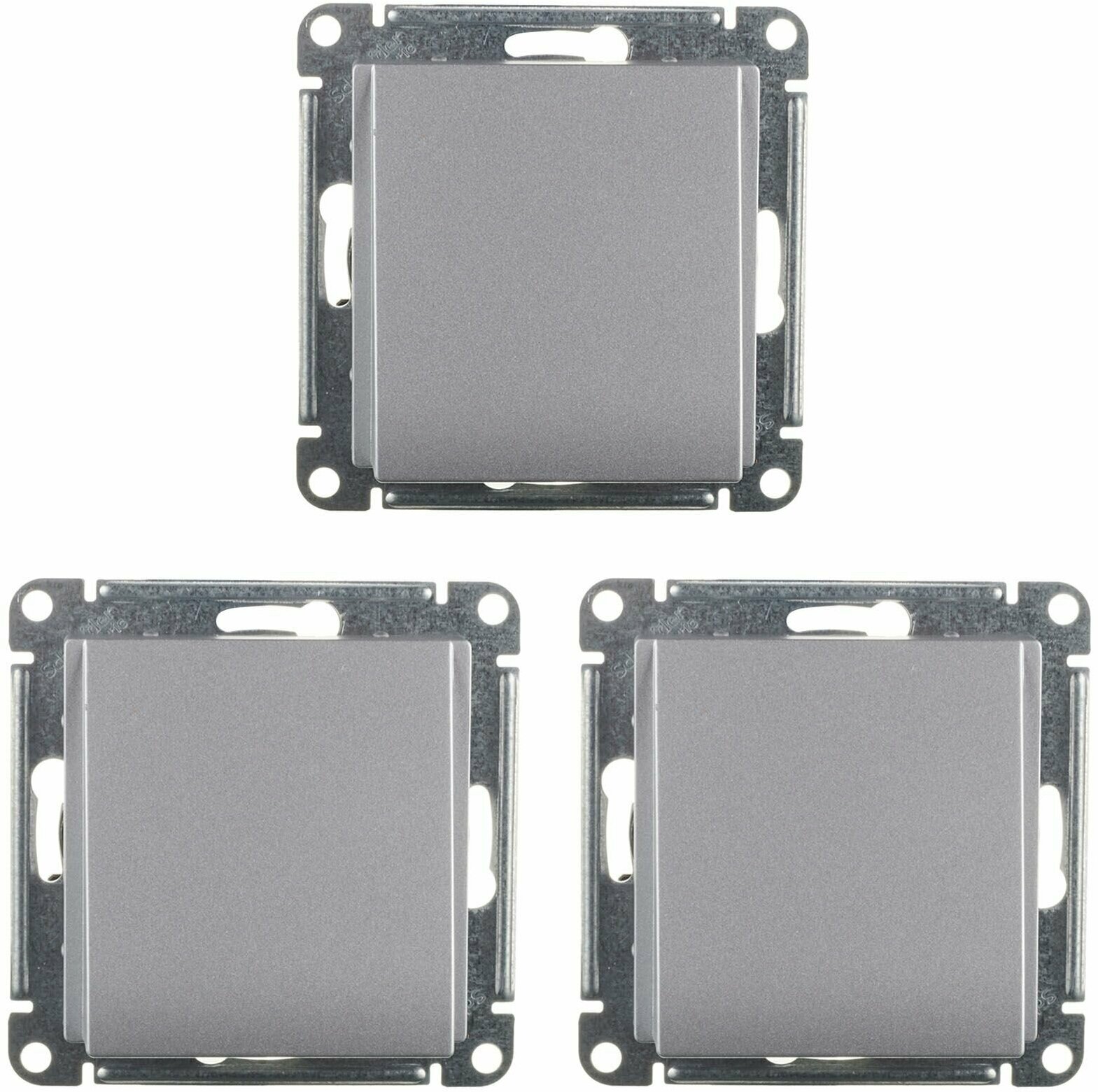 Вывод кабеля Schneider Electric Atlas Design ATN000399 скрытая установка алюминий (3 шт.)