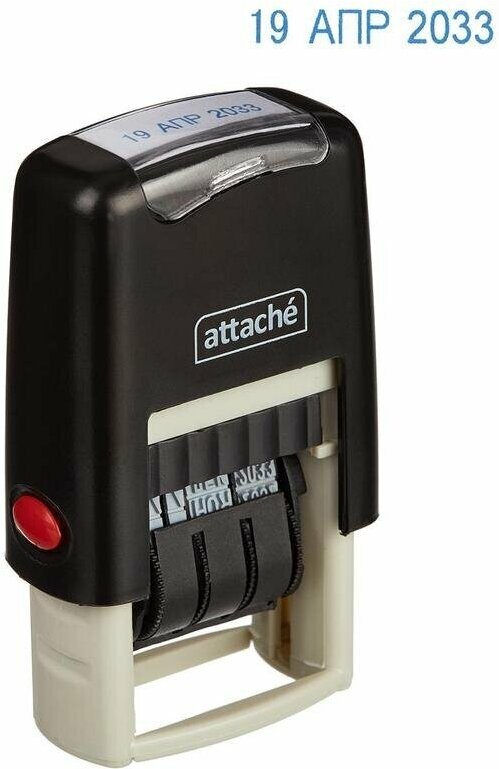 Датер автоматический пластиковый Attache 7810 (шрифт 3 мм, месяц обозначается буквами, оттиск 3x20 мм), 1348211