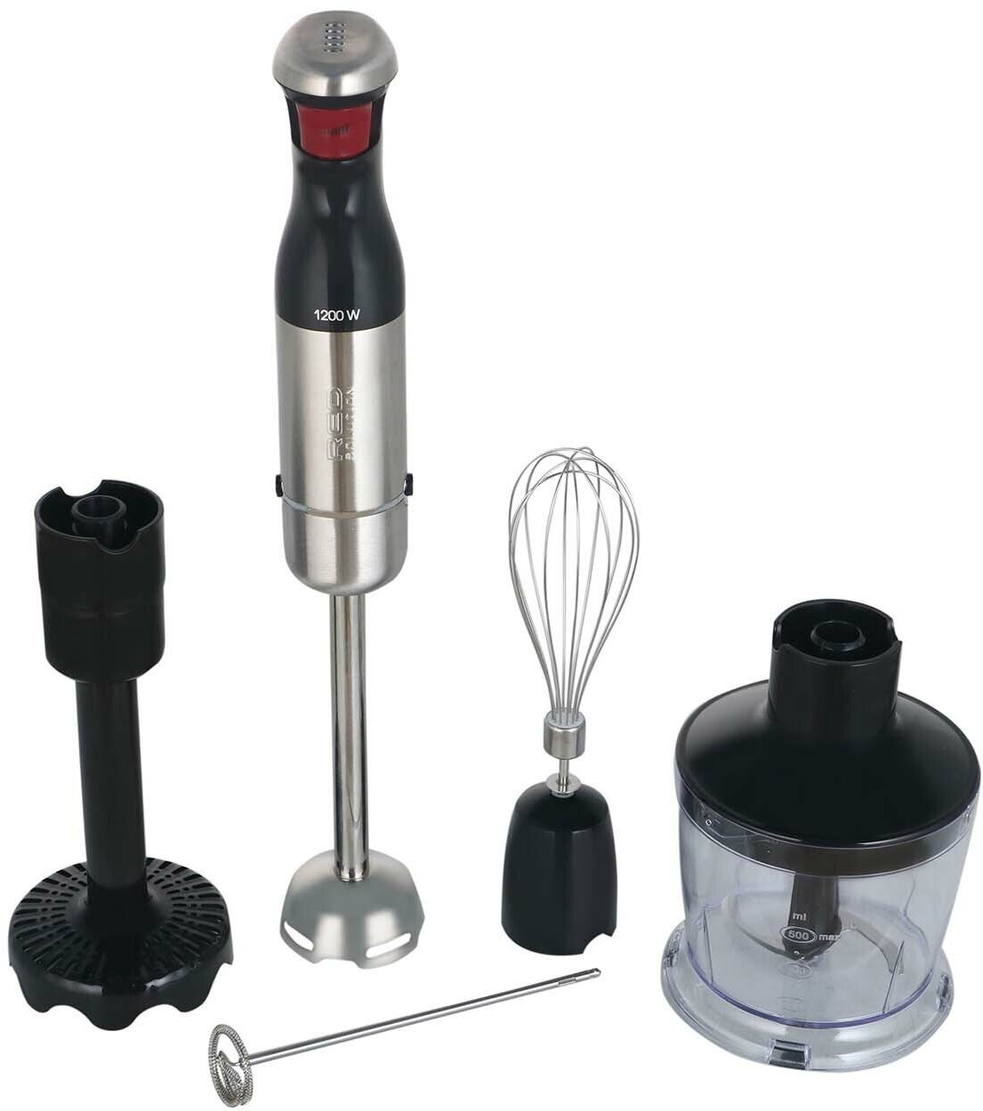 Погружной блендер RED SOLUTION RHB-2968, плавная регулировка, 1200Вт, 6 насадок