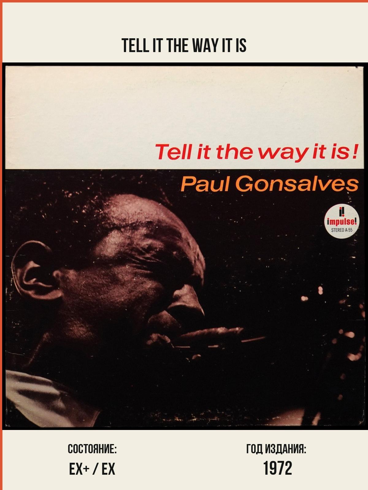 Виниловая пластинка Impulse! Paul Gonsalves – Tell It The Way It Is