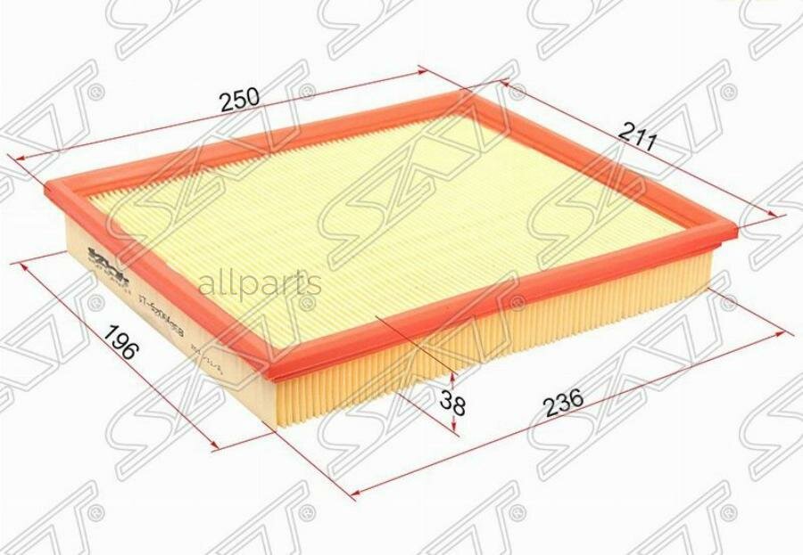 SAT ST-92060868 Фильтр воздушный Daewoo Nexia 94-16
