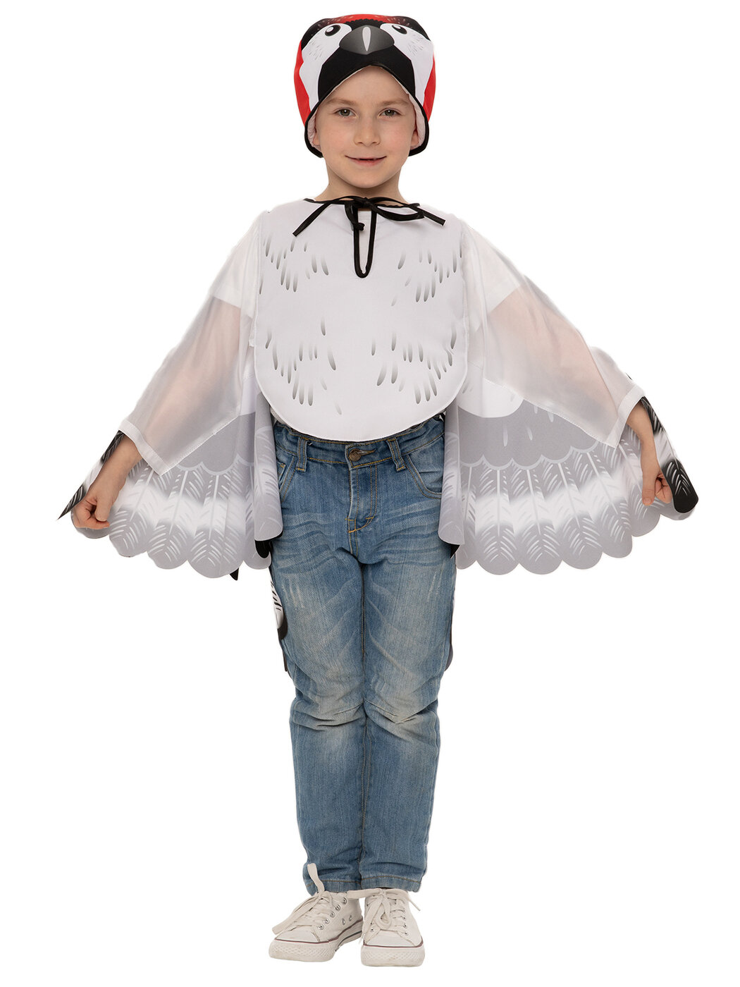 Детский карнавальный костюм Дятел на рост 116-122 (размер 30)