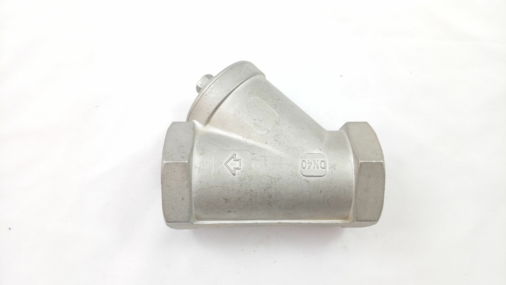 Danfoss 149B5277 - Y666 Фильтр сетчатый Ду40 Ру40 резьбовой, Корпус: нерж. сталь AISI316 Для питьевого водоснабжения не применять