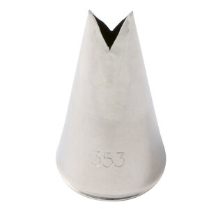 Насадка для кондитерского мешка лист Martellato / для начинки крема сливок / Всё для приготовления торта / Товары для кондитеров