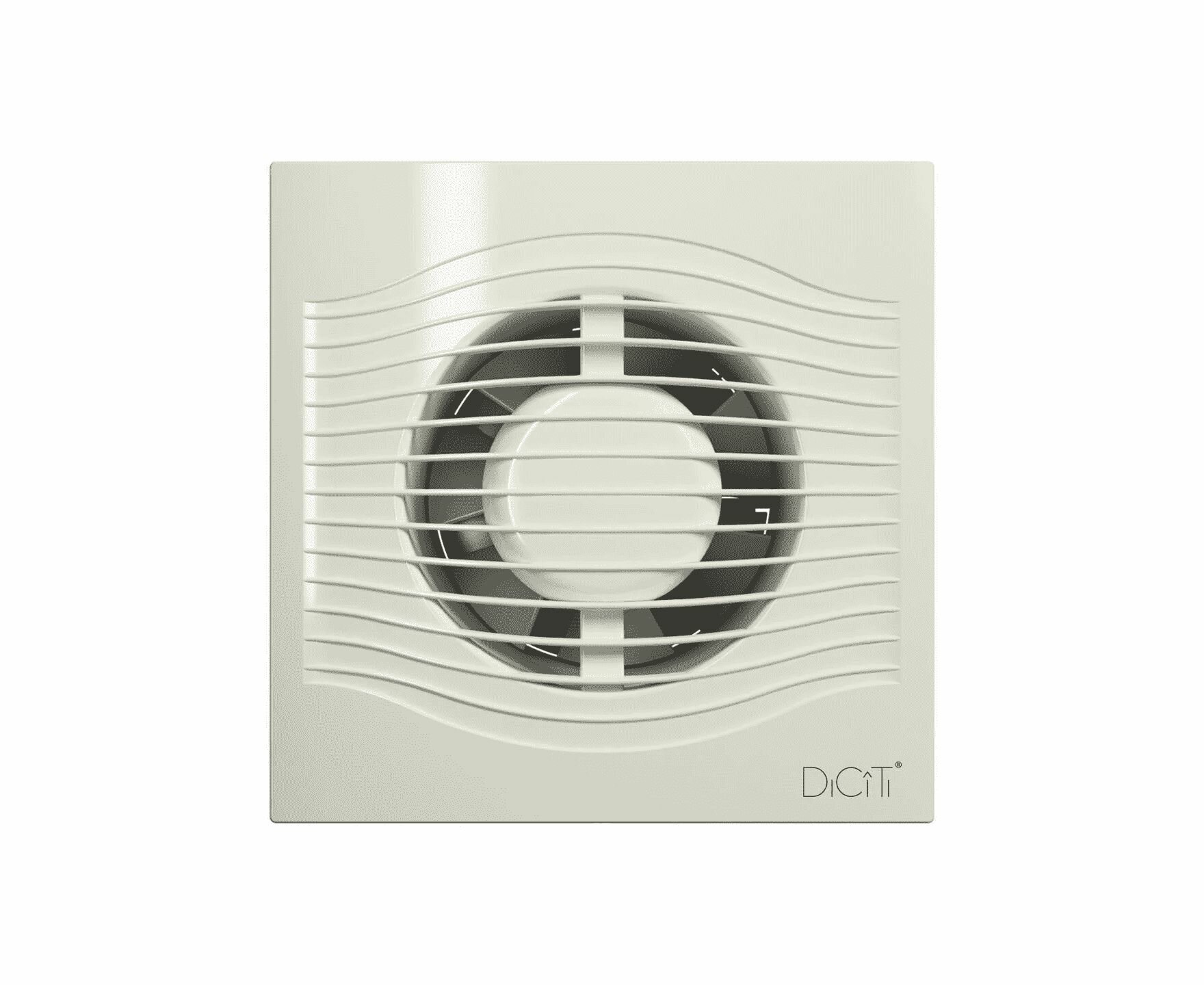 Осевой вытяжной вентилятор с обратным клапаном SLIM 5C Ivory D125