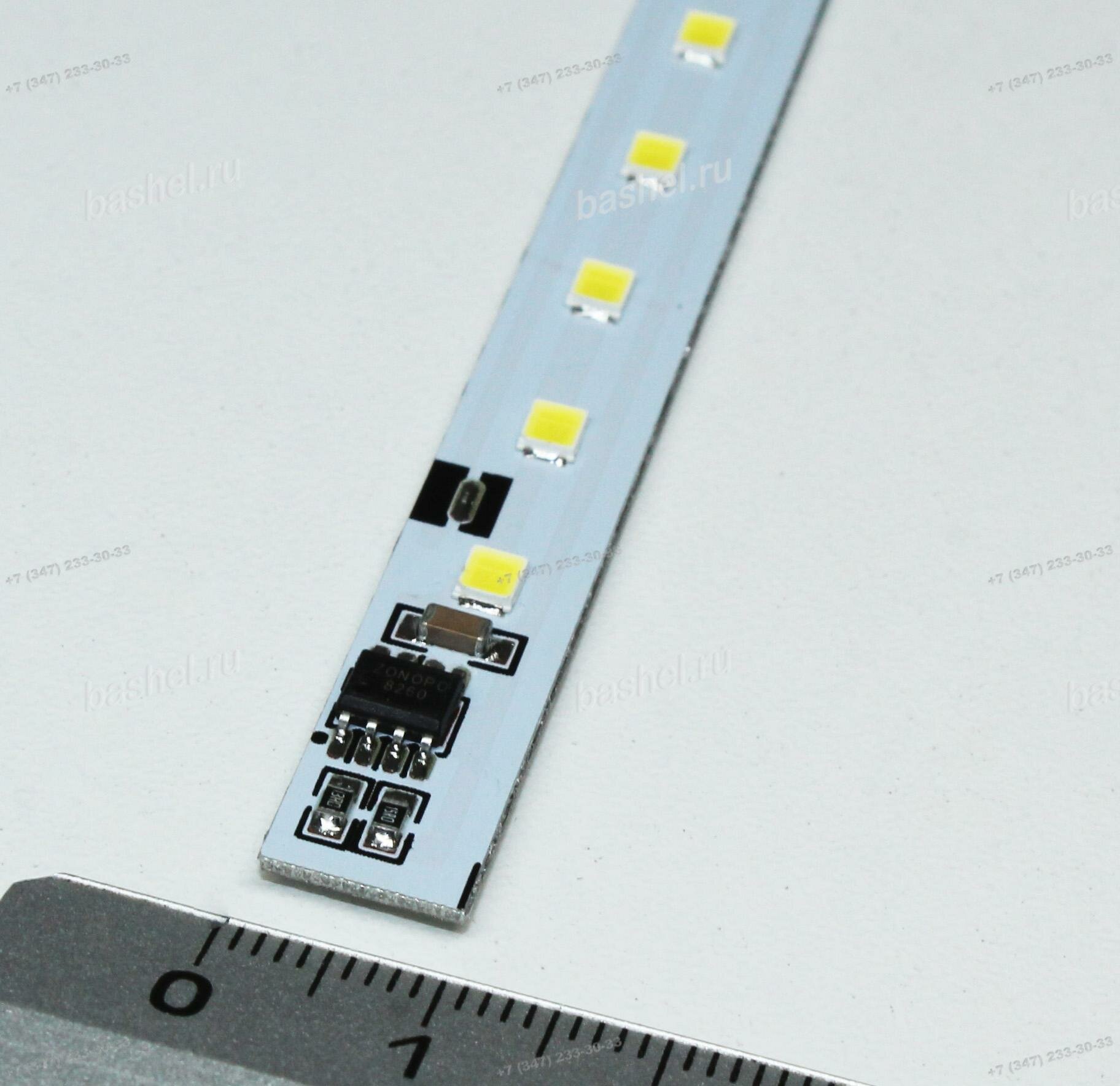 Line-220-2835-72SMD-W 1000Lm 12W 6000k White (865x9.5mm, 220V, прямого подключения) [83], Линейка светодиодная