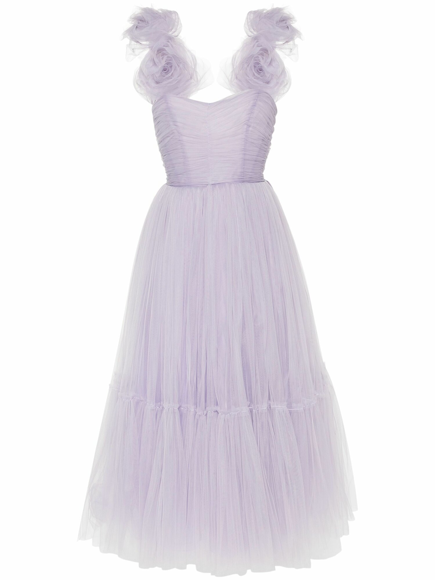 Платье Вечернее платье с цветочной аппликацией