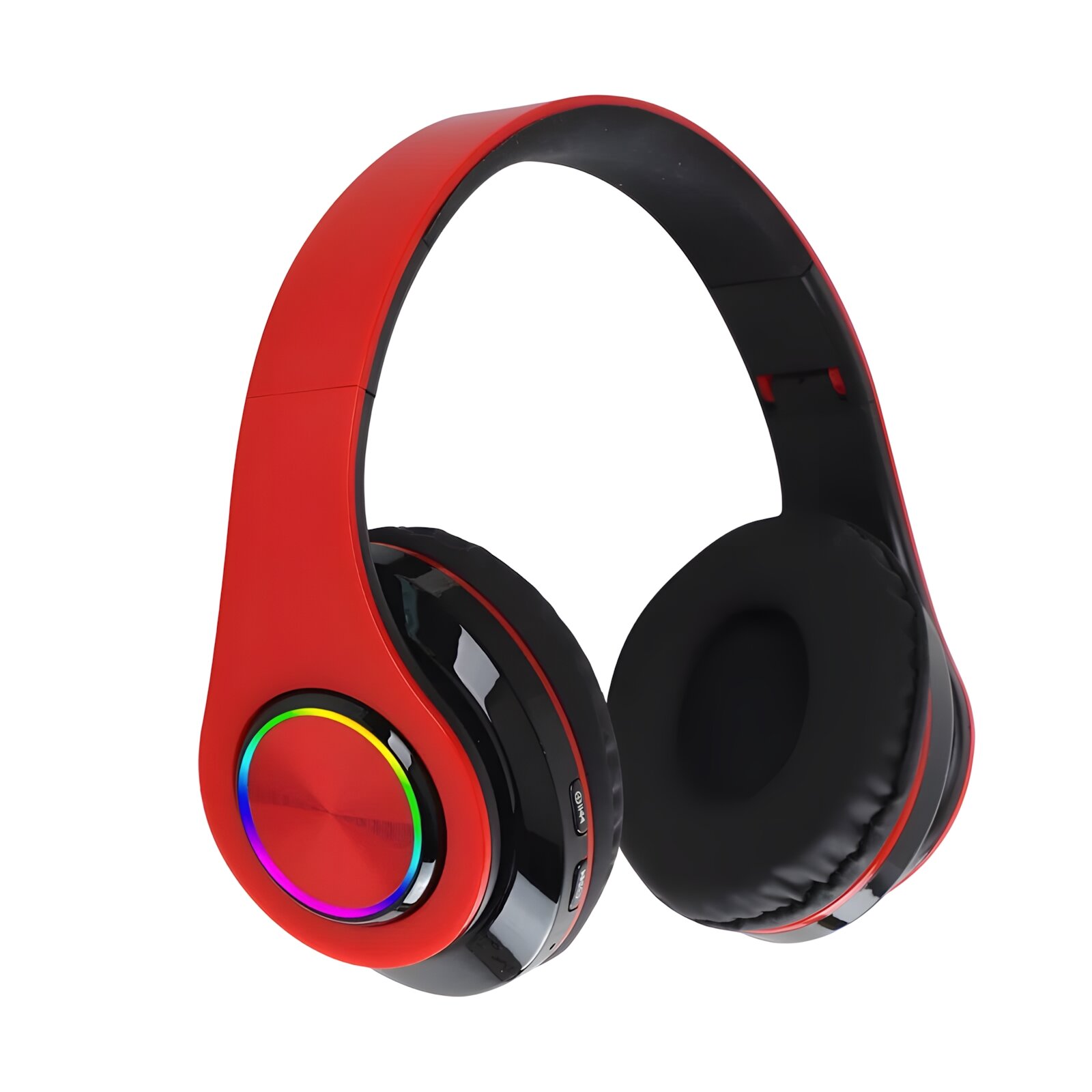 Наушники B39 Wireless Headset, Bluetooth 5.0, складная конструкция, RGB-подсветка, красные