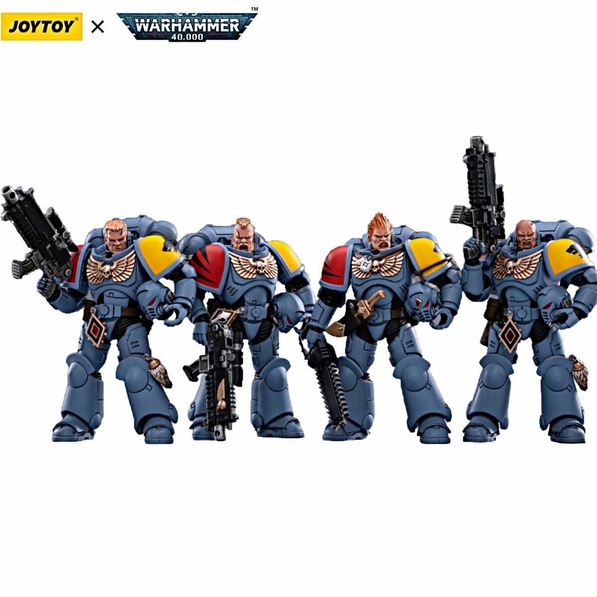 JOYTOY Боевой молот 40000 1/18 Космические волки Боевой охотник 4 шт. Коллекционные модели подарков