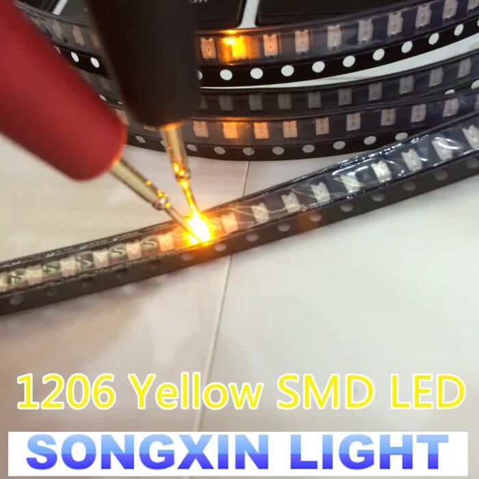 Светодиоды SMD 1206 желтые XIASONGXIN LIGHT