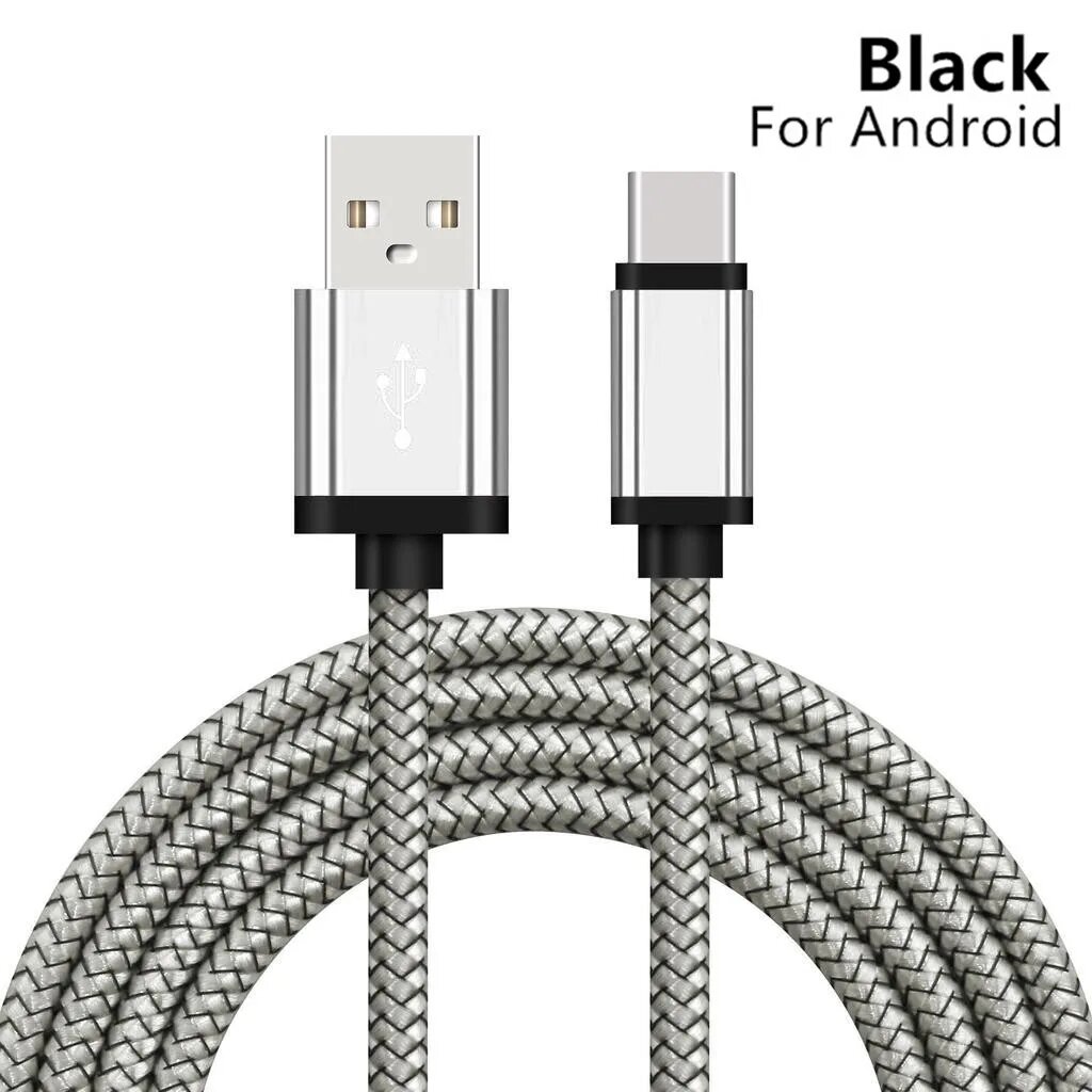 USB-C кабель 2 м черный для Android