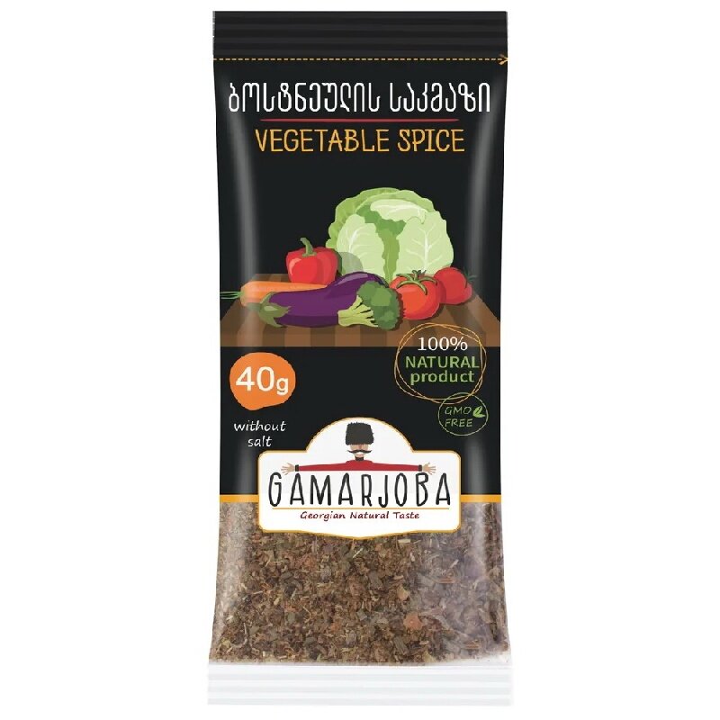 Приправа GAMARJOBA для овощей /пакет/ 40г