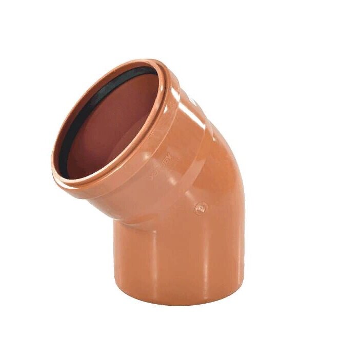 Канализация рыжая отвод 110 45 VALFEX 30102110