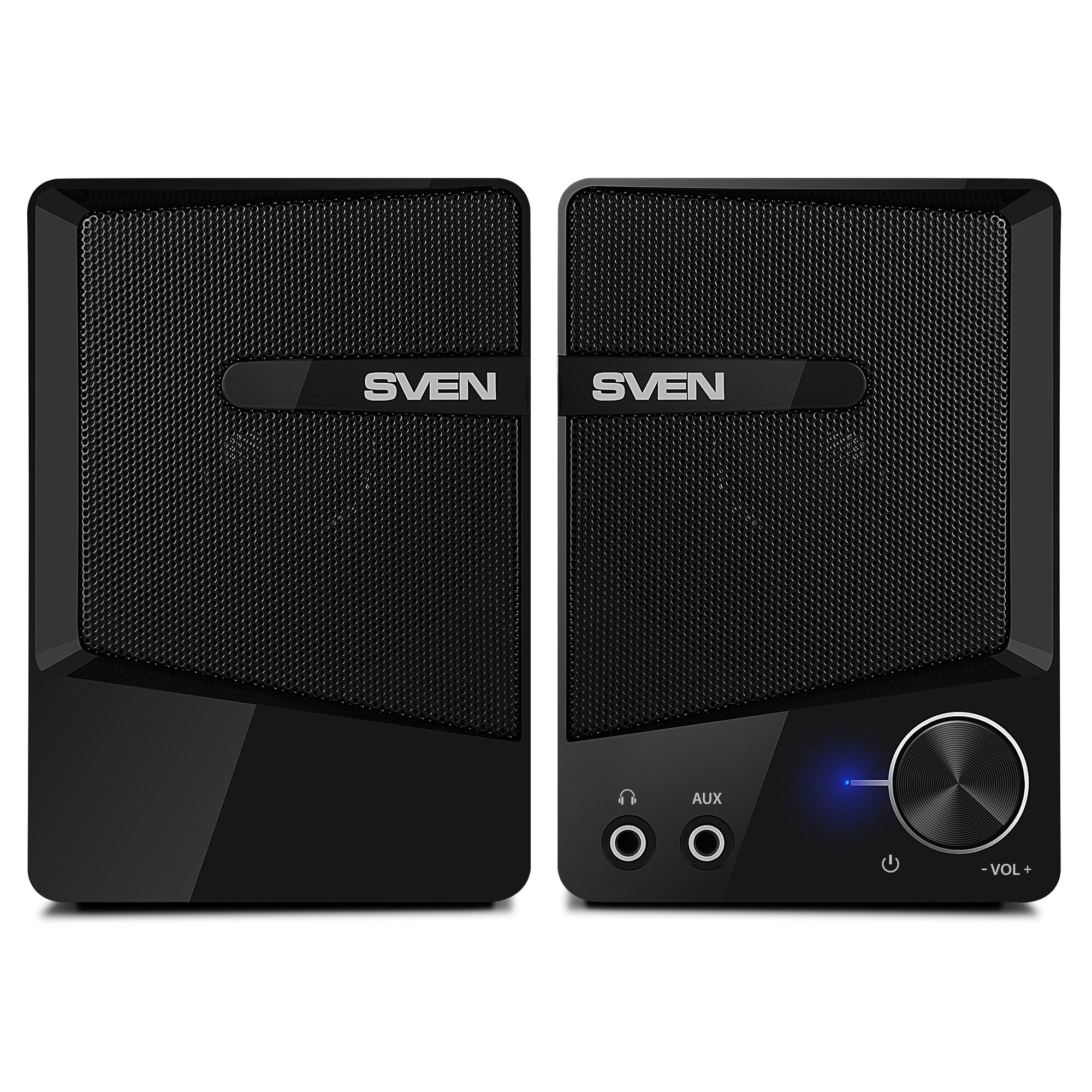 Акустика SVEN 248, черная, от USB, регулятор громкости на передней панели — фото 1