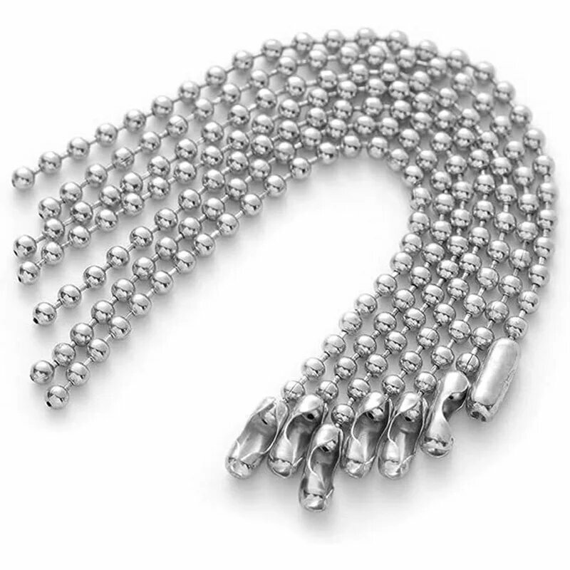 Металлические цепочки из бисера для украшений 12 см Серебряный, 10pcs, Sliver