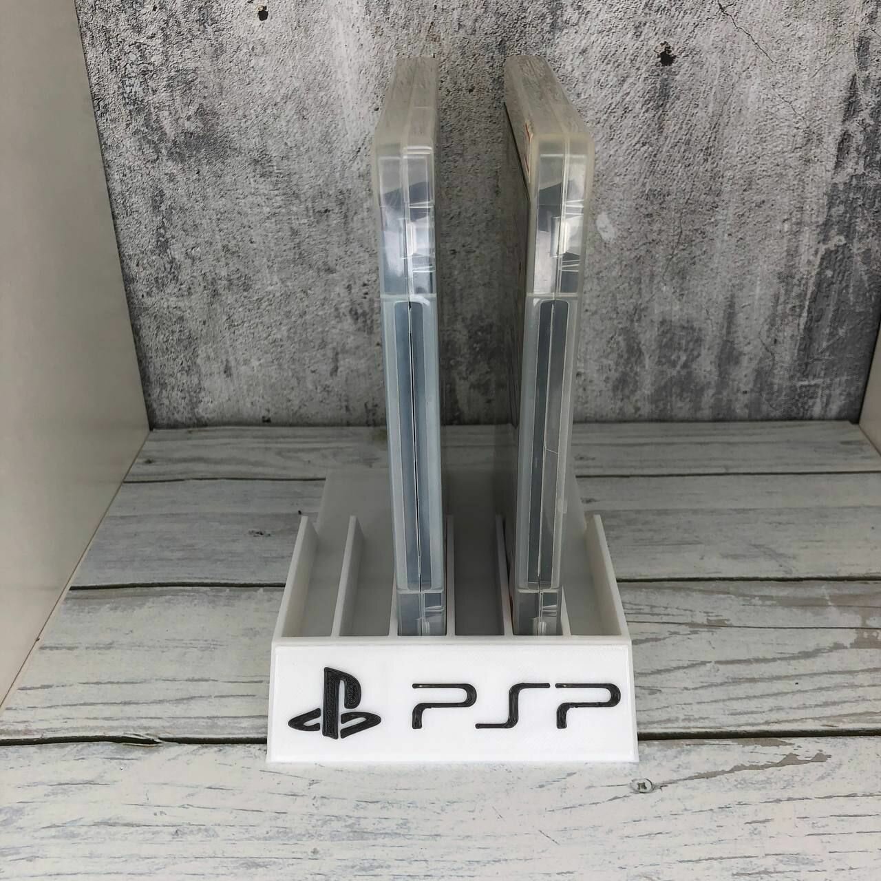 Подставка для дисков PSP PlayStation Белая