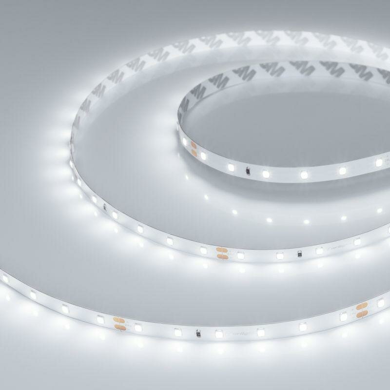 Лента светодиодная RT-A60-8mm 24V White 6000К 4.8Вт/м IP20 2835 (уп.50м) Arlight 024581(2)