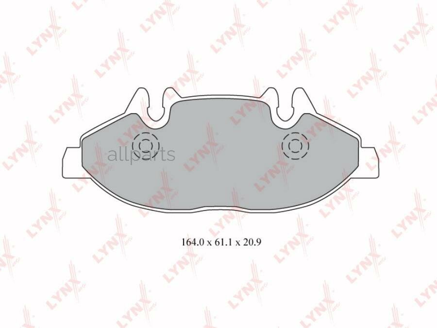 LYNXAUTO BD5348 Колодки тормозные дисковые | перед |