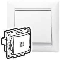 Legrand DIY Valena Бел Переключатель 1-клавишный с подсветкой, 1 шт.