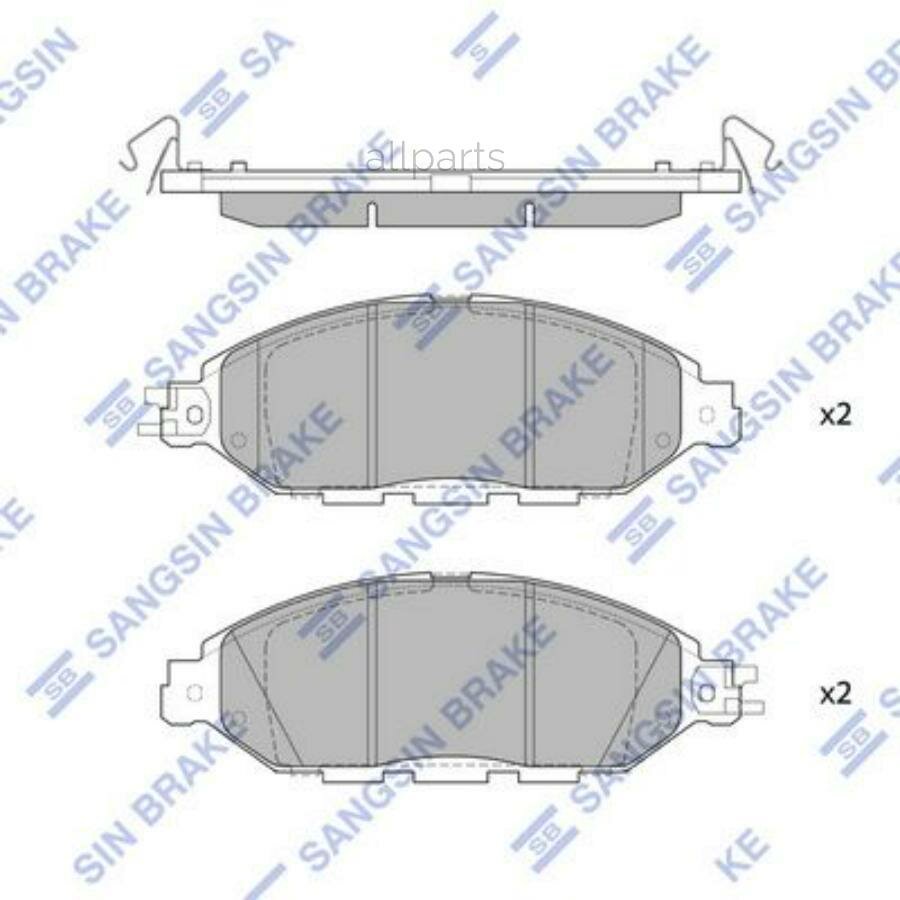 SANGSIN BRAKE SP1713SD колодки торм. ПЕР. SEVERE DUTY