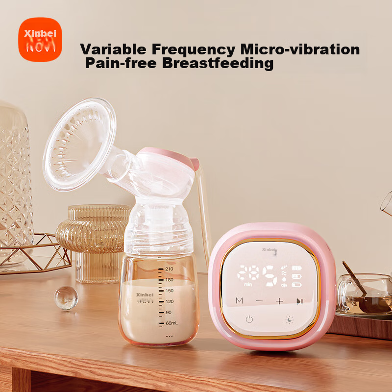 Xinbei Electric Single-Sided Micro-Vibration Massage Breast Pump, Fully Automatic, High Suction Power, Milk Extractor 8135