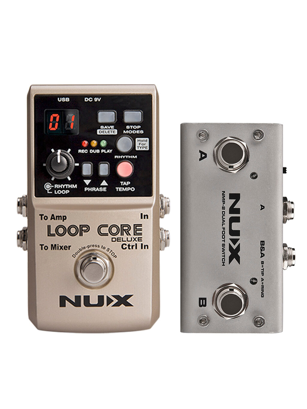 Педаль эффектов Nux Cherub Loop-Core-Deluxe-Bundle