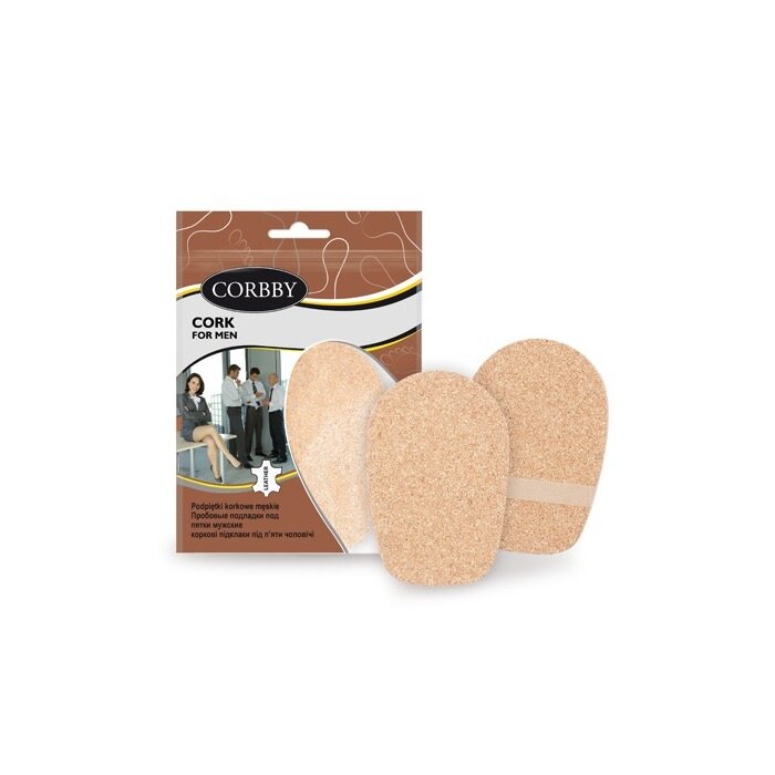 Подпяточники Corbby Cork for men, пробковые, безразмерные
