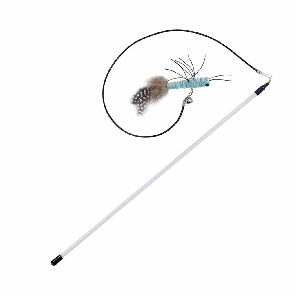 Домашнее летающее насекомое Funny Cat Stick-Большая синяя стрекоза