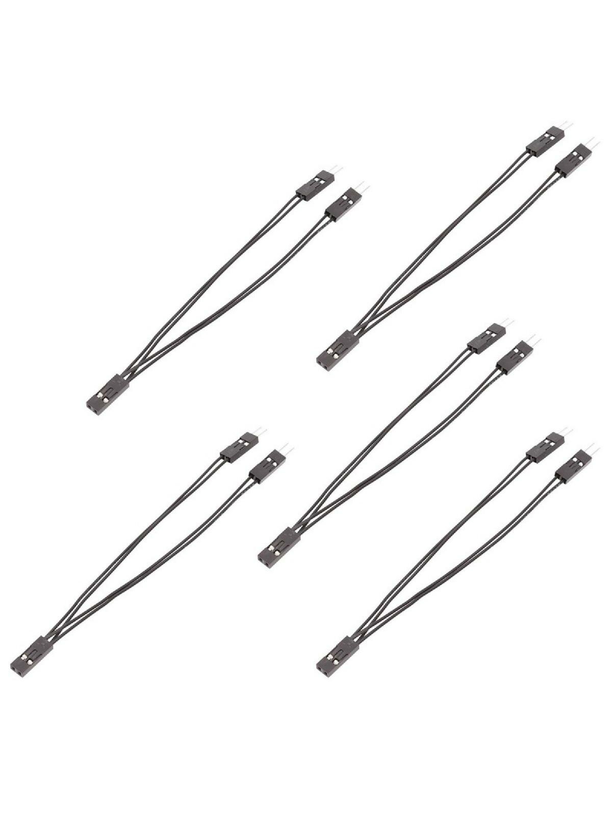 Motherboards Switches Power SW/ RESET SW/ LED /POWER LED 2.54mm 2Pin Adapter Cable 1 Female to 2 Male Jumpers Splitter