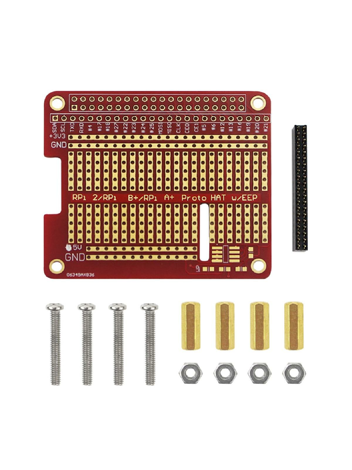 Плата расширения Raspberry Pi 4B с отверстиями может использоваться для Raspberry Pi 3B / 2B / B +