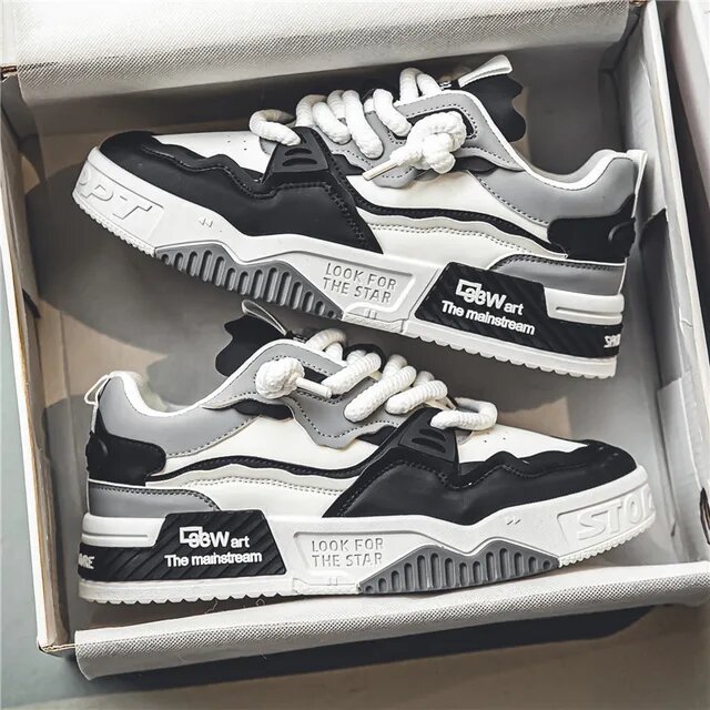 Мужские повседневные спортивные кроссовки из сетчатой ткани с дышащими вставками, модные кроссовки на шнуровке 2024 года, спортивная обувь для ходьбы, бега трусцой, тренировочные кроссовки