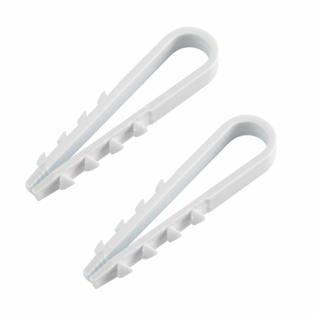 Хомут-дюбель 5-10 мм, нейлон, 100 шт, для круглого кабеля, белый, TDM Electric, ДХК-10, SQ0539-0001
