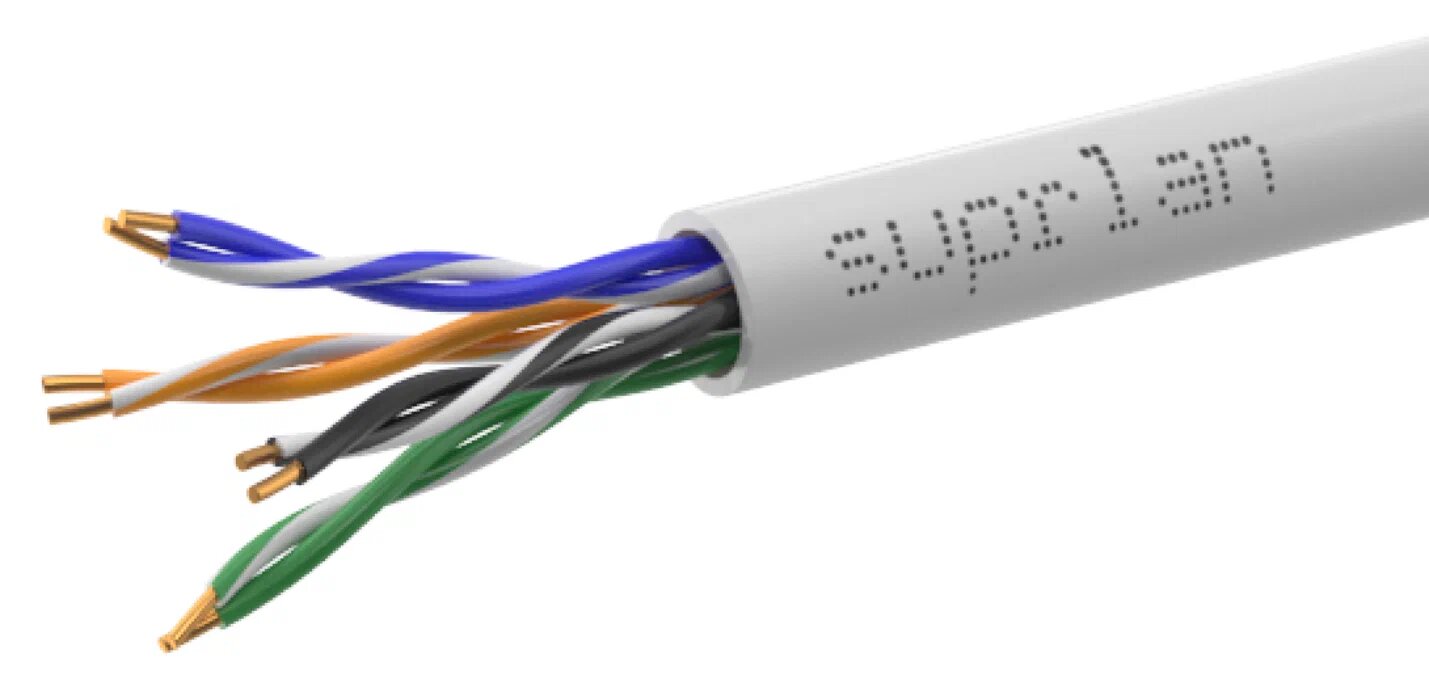 Кабель сетевой информационный Suprlan Premium 01-0313-5 кат.5E UTP 4 пары 24AWG PVC внутренний 305м