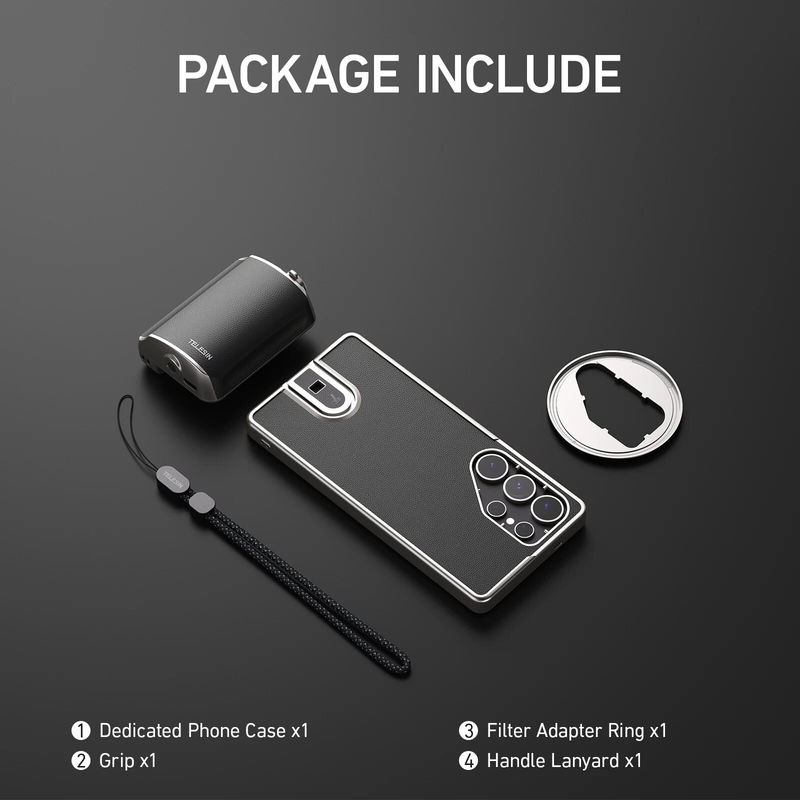 TELESIN Комплект для съемки Samsung Galaxy S25 Ultra, Standard Kit