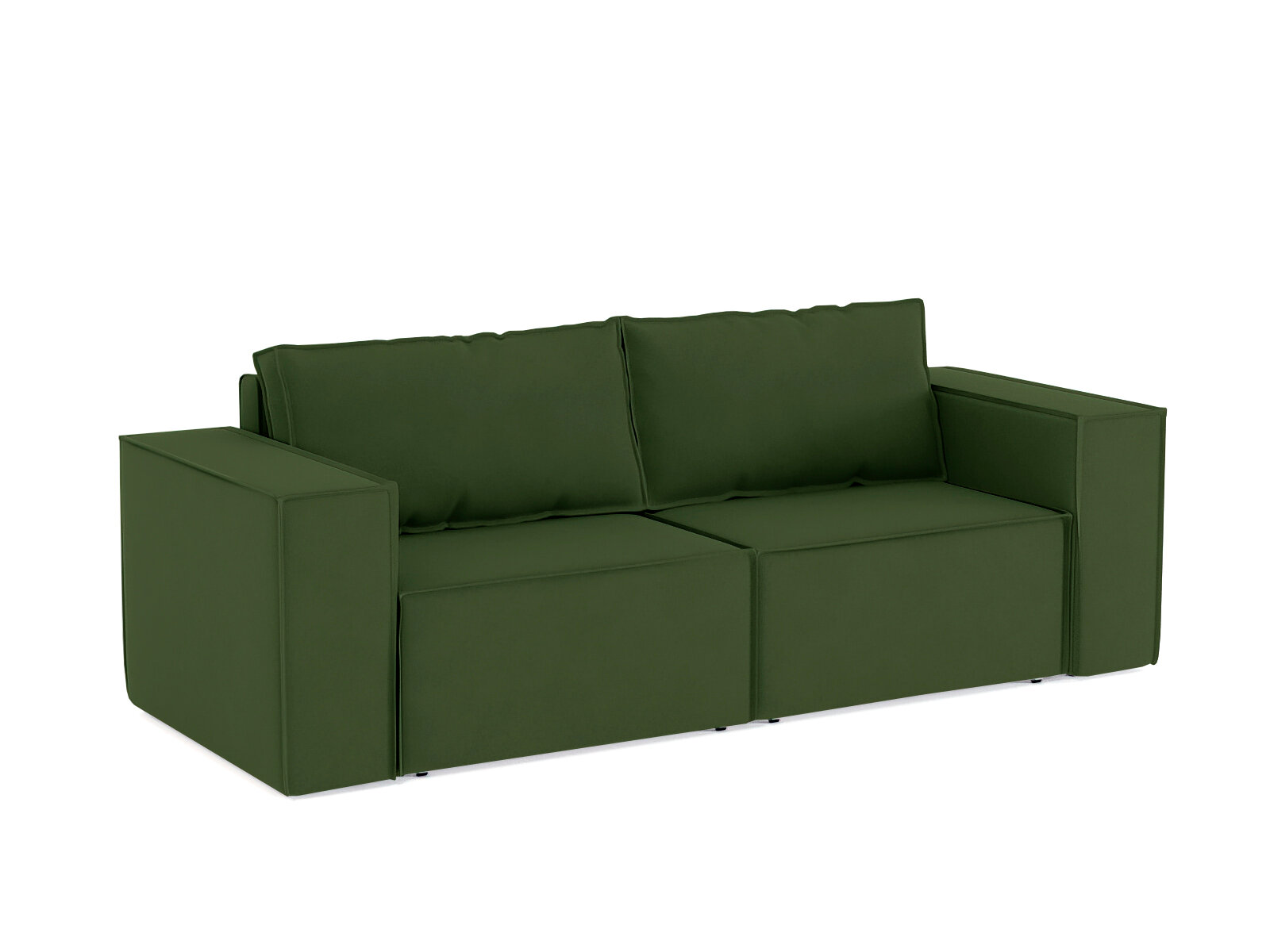 Диван - кровать Лофт трансформер, еврокнижка, 254*75*91, велюр Мазерати Грин 27