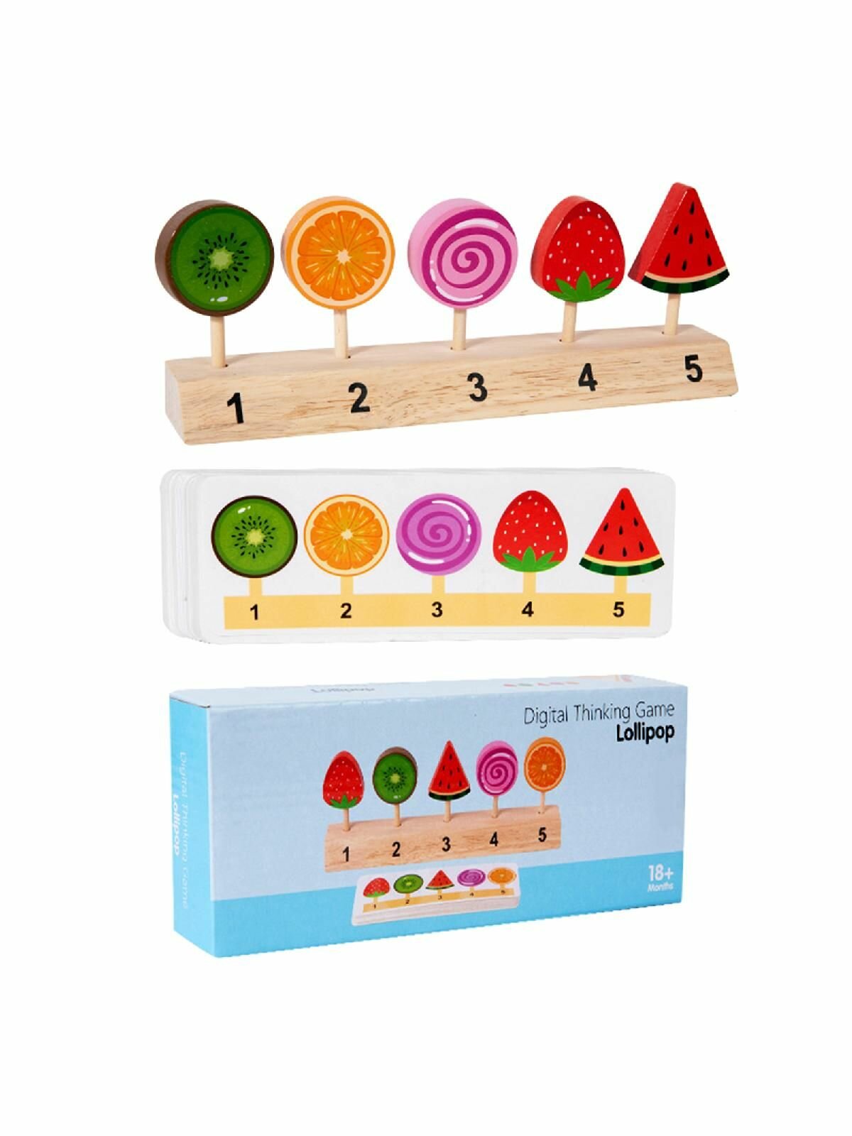 Головоломка, Леденцовое мороженое на палочке для тренировки логического мышления Play house Toy-Мороженое