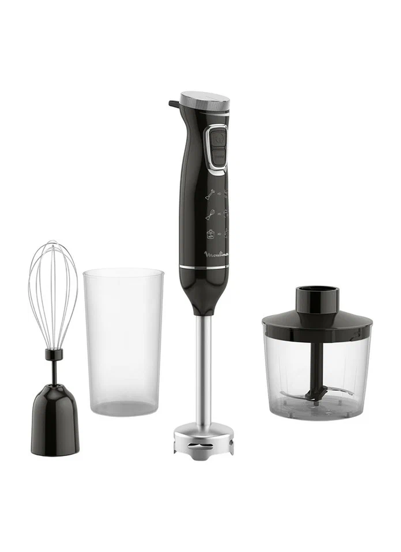 Блендер Moulinex DD5R38F0, черный, мощность 600Вт, 2 скорости.