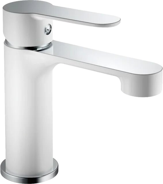 Смеситель для раковины Haiba HB557-8 HB10557-8 белый, глянцевый, кран для ванной в раковину, из латуни, рычажный, с керамическим картриджем