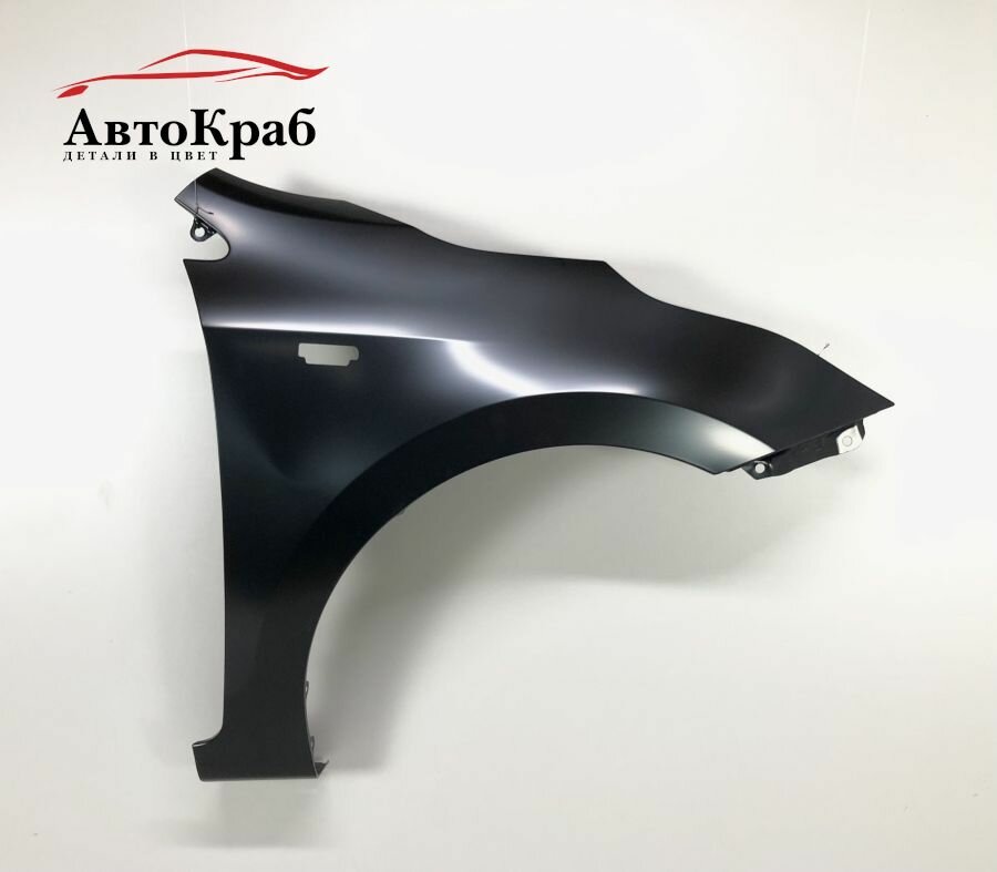 Крыло переднее правое с повторителем под покраску для Киа Рио 4 2017 - 2020 г.
