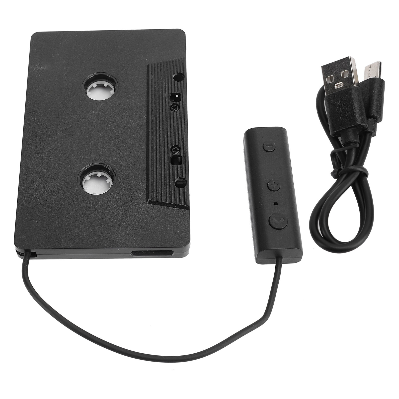 Автомобильный кассетный конвертер Bluetooth 5.0, 4-канальный адаптер для автомобильной кассеты, звуковой приемник, подключи и работай с USB-кабелем